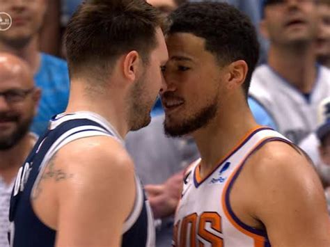 Watch: Luka Doncic gets into heated exchange with Devin Booker after missing out on game winning ...