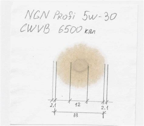 NGN Profi 5w-30 из CVWB (VAG) через 6500 км - Капельные тесты - Форум ...