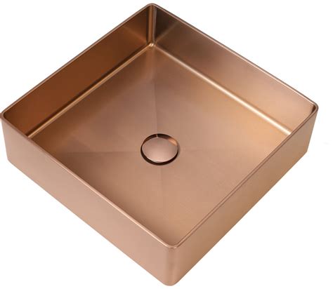 Раковина PLATINUM Handmade PVD 40x40 медная – фото, отзывы ...