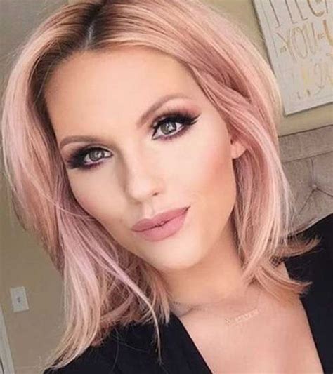 Клубничный блонд - 215 фото волос и выбор краски | Hair color rose gold ...