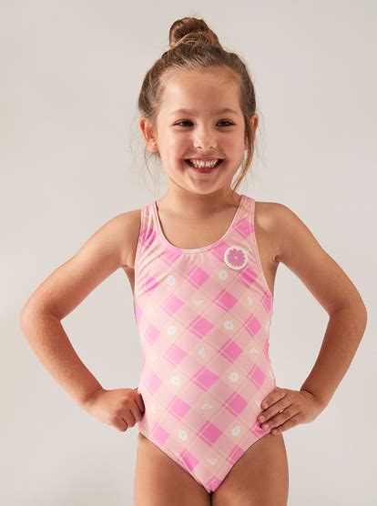 Flower Plaid - One-Piece Swimsuit for Girls 2-7 | Roxy