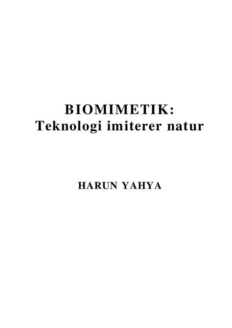 Biomimetik. teknologi imiterer natur. danish dansk docx