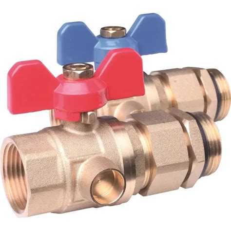 Комплект Шаровых Кранов Danfoss FHF-BV для Подключения Коллекторов ...