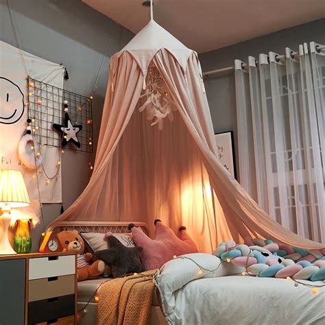 Baby Bed Canopy Tent Hung Dome Baby Mosquito Net Curtain Bedcover ...