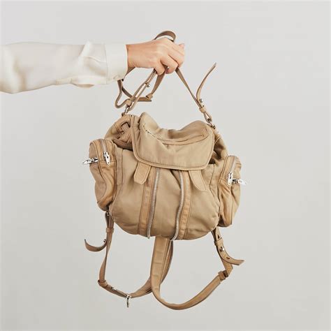 Рюкзак Alexander Wang бежевый, - купить за 13100 ₽ | SFS