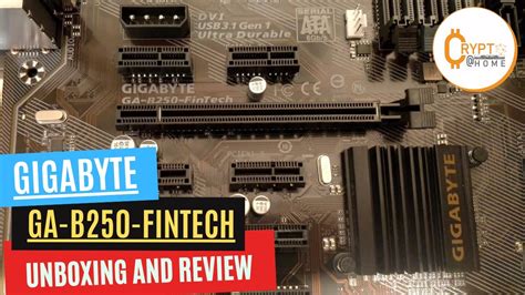 Gigabyte GA-B250-FinTech review | 12-GPU Mining Motherboard - YouTube