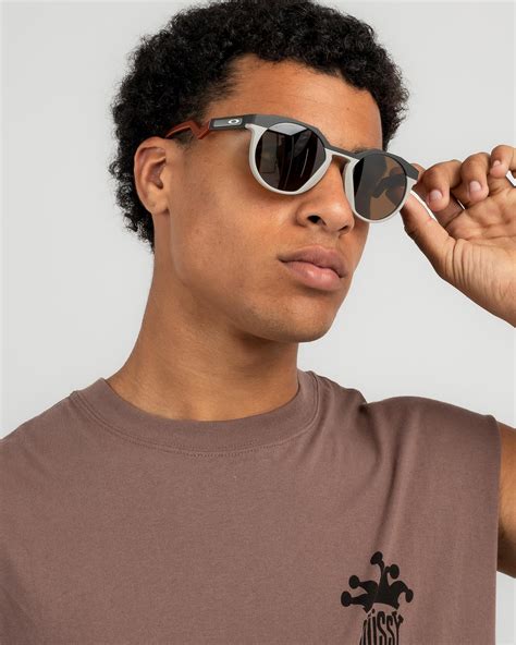 Shop Oakley HSTN Prizm Sunglasses In Matte Carbon / Prizm Tungsten ...