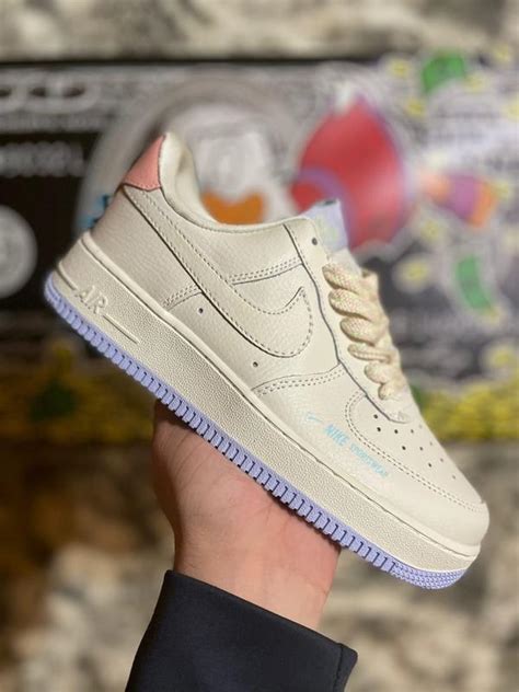 Кроссовки женские nike air force 1 бежевые (найк аир форс, кро...: цена ...