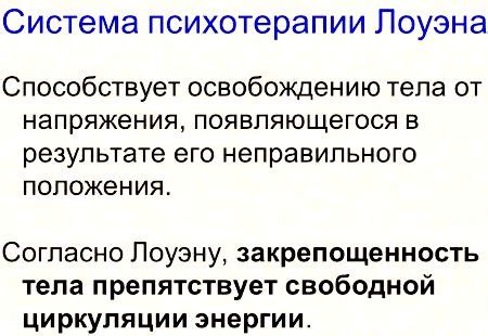 Биоэнергетический анализ Лоуэна