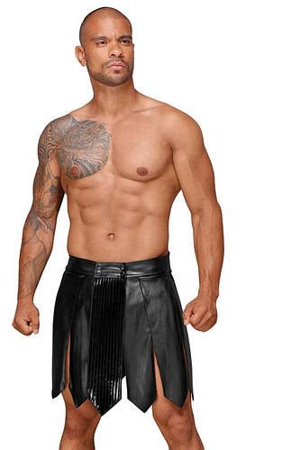 Мужская юбка гладиатора Noir Handmade H053 Eco leather men's gladiator ...