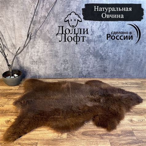 Шкура овечья светло-бурая 125х71 см купить на OZON по низкой цене ...