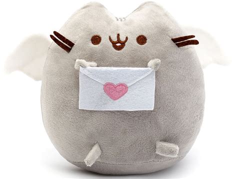 Мягкая игрушка Пушин кет Pusheen cat большой 23х25 см с Листом в лапках ...