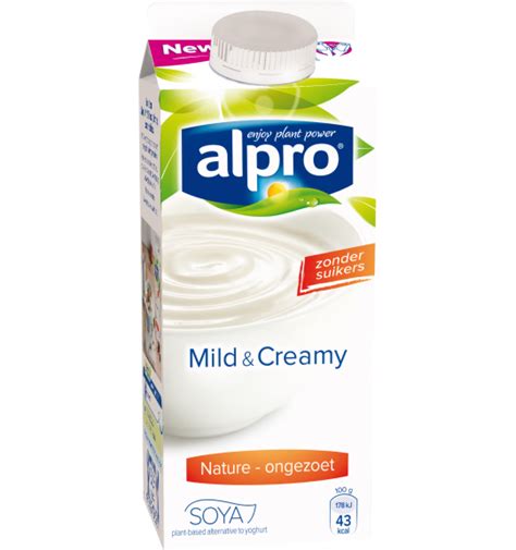 Alpro Mild & Creamy Naturel Ongezoet (yoghurtvariatie op basis van soja ...