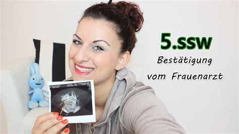 5. Schwangerschaftswoche (5. SSW) - Bestätigung vom Frauenarzt ...