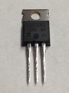 IRF610 610 IR Power MOSFET N-Channel 3.3A 200V 5 pcs with Heatsink ...