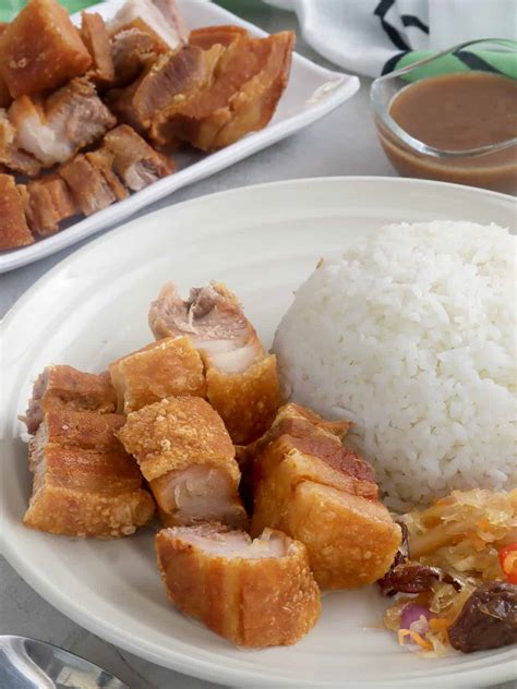 Lechon Kawali With Rice