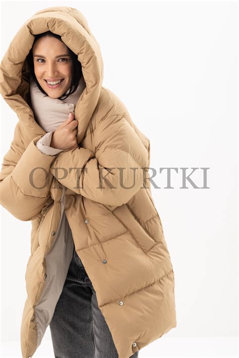 Женский пуховик "VIVILONA" 6602 - OPT KURTKI