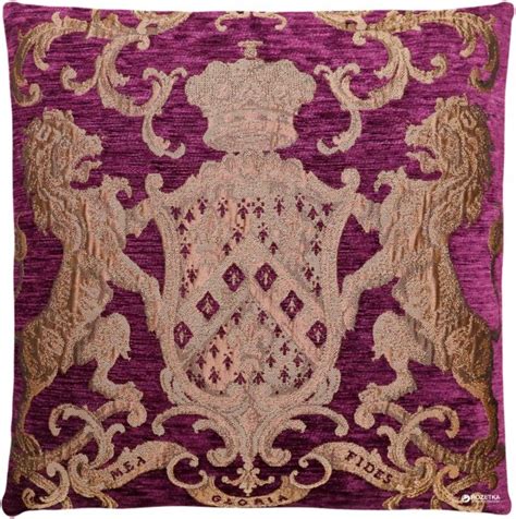 Подушка декоративная F.S. Home Collections Fiori 55х55 см Пурпурная ...
