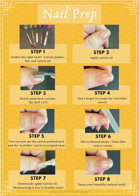 Natural nail prep | Nail tutorials, Basic nails, Powder nails