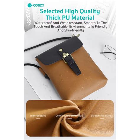 COTEetCI ELEGANT SERIES MINI TWO-COLOR SHOULDER BAG BLACK+LIGHT BROWN ...