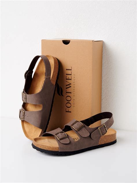 Сандали ортопедические биркенштоки Footwell мужские (мокко) — купить в ...