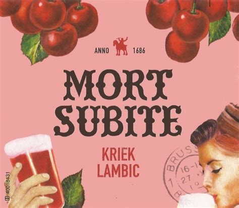 Lambic Kriek - Brouwerij Mort Subite - Untappd