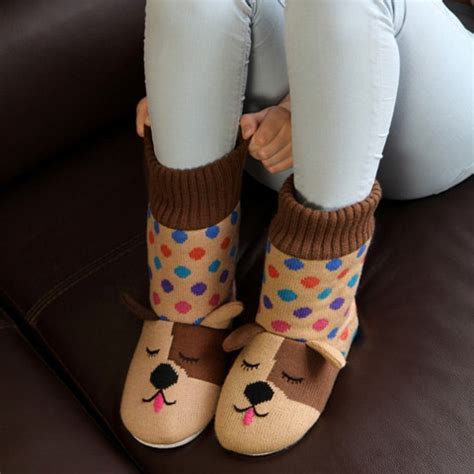 Тапочки-носочки вязаные Fun For Feet Собаки - купить с доставкой в ...