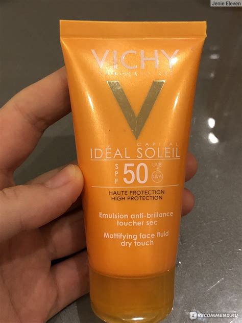 Солнцезащитный крем Vichy Ideal soleil SPF 50 - «Как не блестеть летом ...