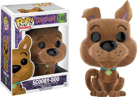 Фигурка Скуби флокированный (Scooby-Doo flocked (Эксклюзив)) Фанко ПОП ...