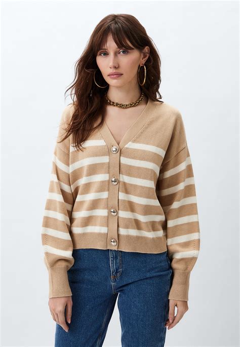 Кардиган Guess, цвет: бежевый, RTLADK545101 — купить в интернет ...
