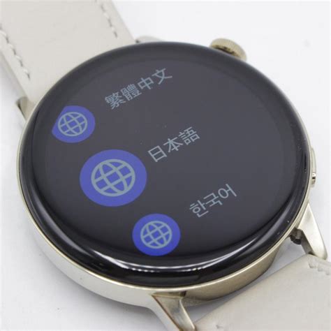 HUAWEI WATCH 【美品】HUAWEI GT3 MIL-B19 42mm ホワイト スポーツモデル スマートウォッチ ファーウェイ ...