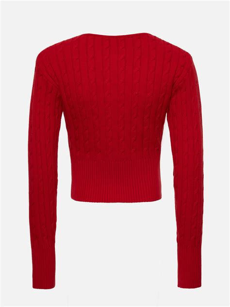 Укороченный кардиган вязки косами :: LICHI - Online fashion store