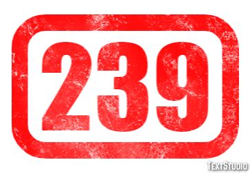239 Text Effect and Logo Design Number