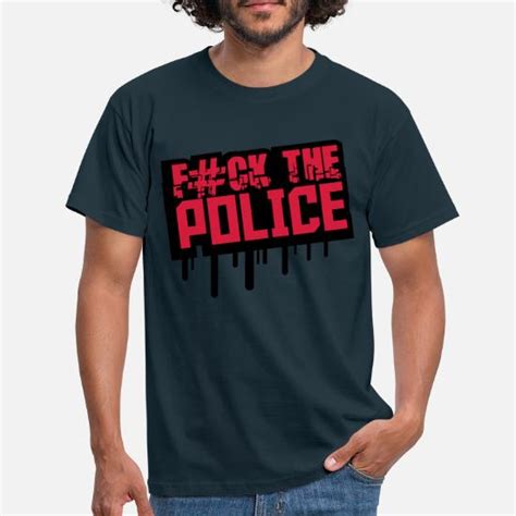 Fuck The Police Graffiti Stempel Männer T-Shirt | Spreadshirt