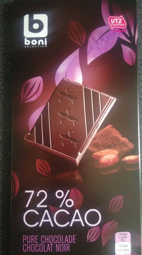 Chocolat Noir 72% Cacao - Boni - 100 g