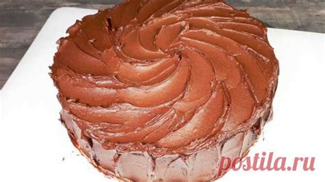 Шоколадный крем для торта (без творожного сыра). Крем для покрытия и ук ...