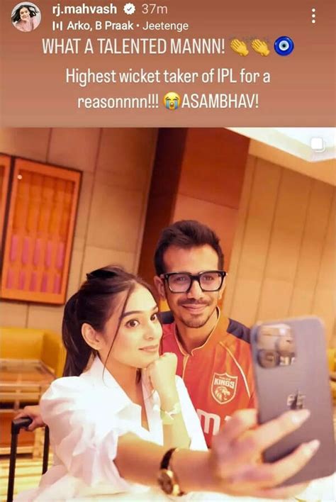 'Asambhav': RJ Mahvash's post for Yuzvendra Chahal goes viral after his IPL heroics vs KKR ...