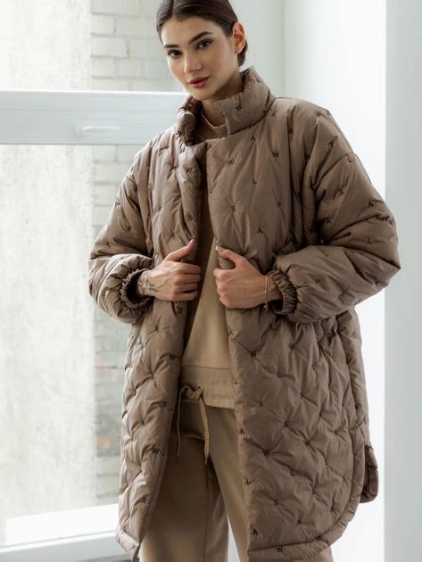 Пуховик зимний женский Seventeen 2084.5462 2XL-3XL Бежевый ...