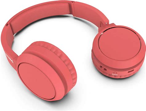 Philips Cuffie Bluetooth, Wireless, con Microfono, Colore Rosa - TAH4205RD