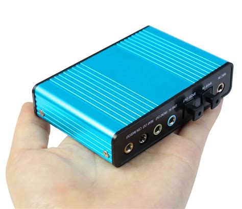 Профессиональный внешний USB звуковая карта канал 5,1 оптический ...