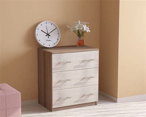 Комод Мегамебель Мебелинк 500-05, 62x43x70 см, 3 ящ. - купить по ...