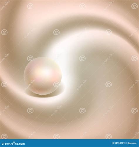 White pearl stock vector. Illustration of drapery, delicate - 34154629