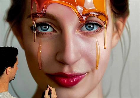 Extrem realistische Portrait-Gemälde von Fabiano Millani - Honig-Gesichter