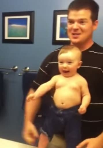 Adorable Baby Flexes Muscles - Dose of Funny