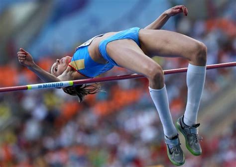 Russia's Anna Chicherova competes during the women's high jump final in ...