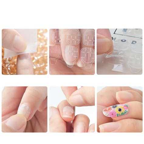 BGVfive10pcs стикер для ногтей желе двухсторонняя лента прозрачный ...
