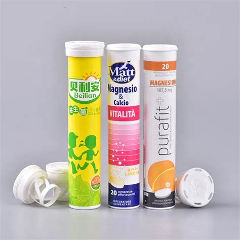 10-15 Tablets Available Plastic Tube With Spring Cap Plastic ...