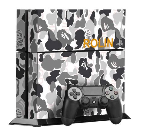 Naklejka na konsolę PS4 kamuflaż - TenStickers