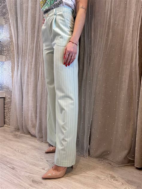 Pantalone gessato JOLEEN - Chic Abbigliamento