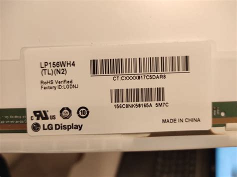 LG Display LCD screen LP156WH4(TL)(N2) 40-pin za laptop